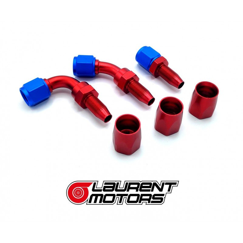 Straight / 45° Elbow / 90° Elbow fitting AN6 / DASH6