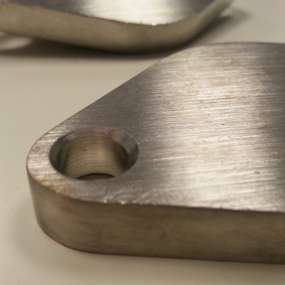 Wastegate hole block 2 bolt flange