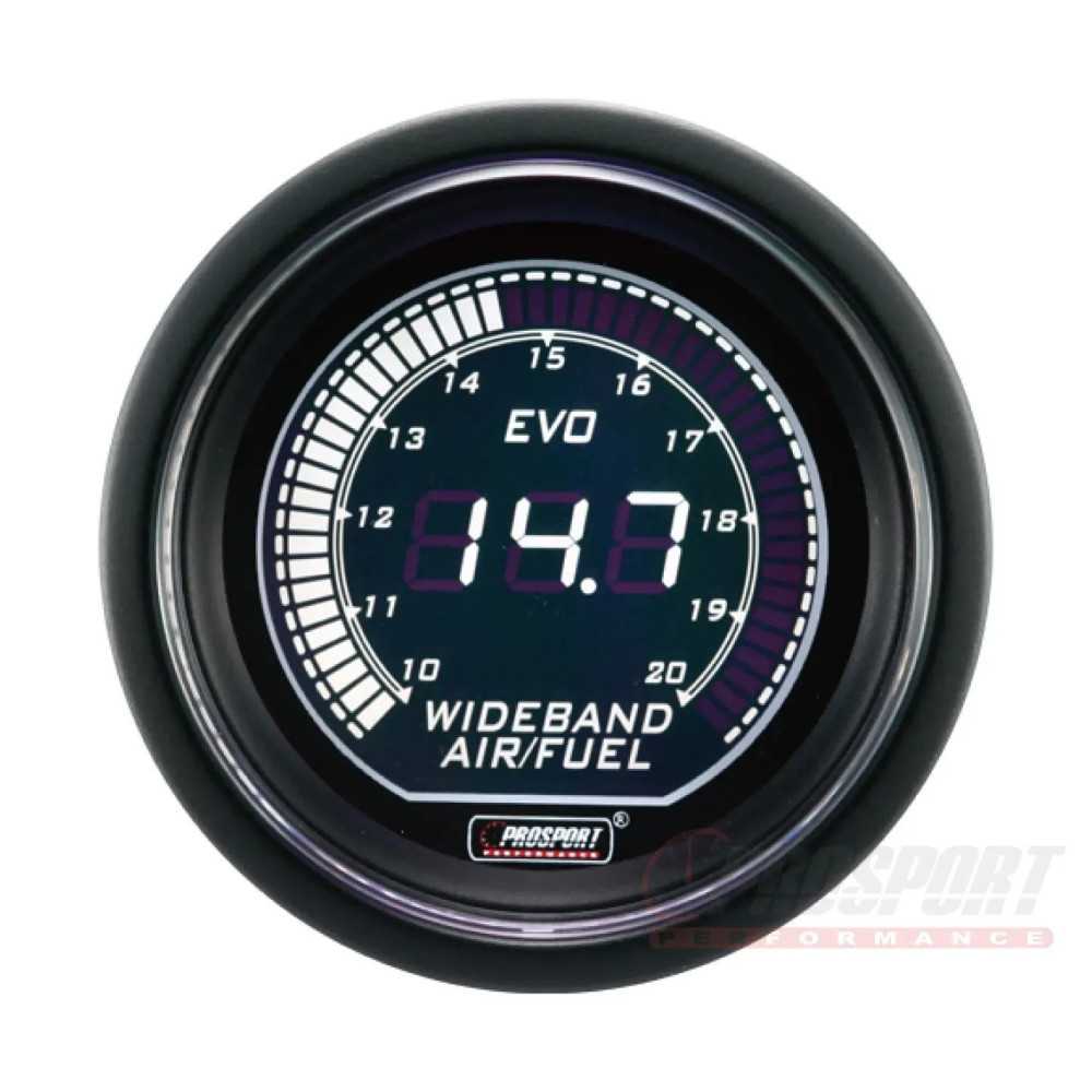AFR WIDEBAND - Manometro ProSport - EVO - Ø52mm - Sonda Bosch LSU 4.9 ...